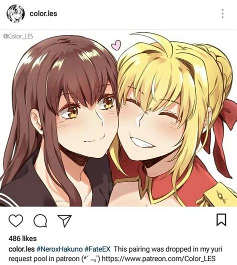 Fateextra Female Hakuno X Nero Yuri Manga And Anime Amino