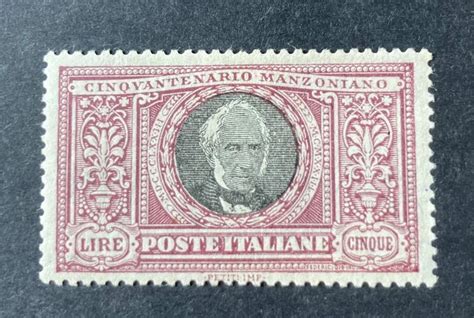 Italy 1923 Sass 156 Manzoni Lire 5 Excellent Catawiki