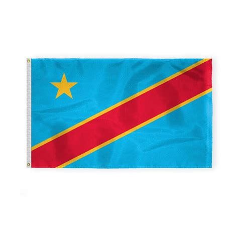 Drc Congo Flag Nylon Congolese National Flag With Grommets Etsy