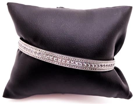 Find And Bid On Lot 475 White Sapphire Bangle Bracele Now For Sale At Auction