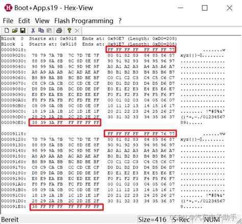 【嵌入式烧录刷写文件】 19 S19文件的地址对齐address Alignments19 填充0xff Csdn博客