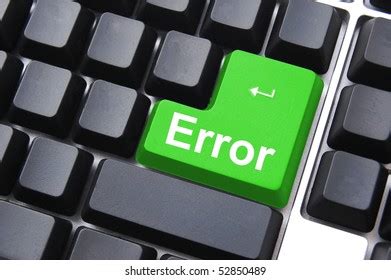 Error Key On Keyboard Showing Computer Stock Photo Edit Now 52850489