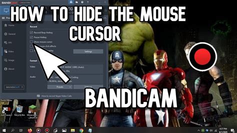 How To Hide The Mouse Cursor In Bandicam 100live Proof Youtube