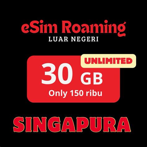 Jual ESIM ROAMING SINGAPURA Shopee Indonesia