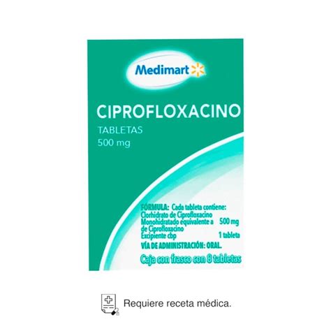 Ciprofloxacino Medimart 500 Mg 8 Tabletas Walmart