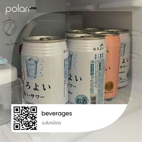 Beverages With Qr Code Refreshing Drinks