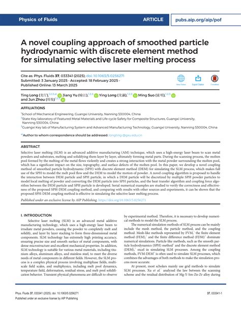 A Novel Coupling Approach Of Smoothed Particle Hydrodynamic With Discrete Element Method For