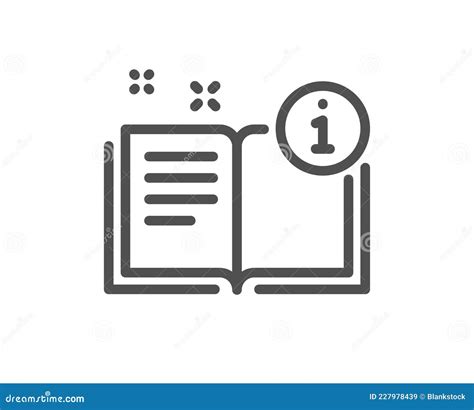 Instruction Line Icon User Manual Sign Vector Stock Vector Illustration Of Chat Feedback