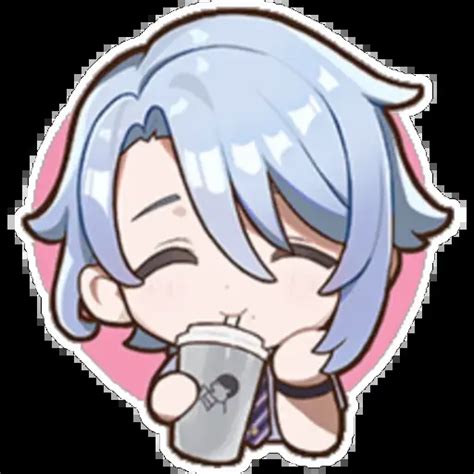 Sticker Maker Ayaka Ayato Genshin X Heytea Collab 1