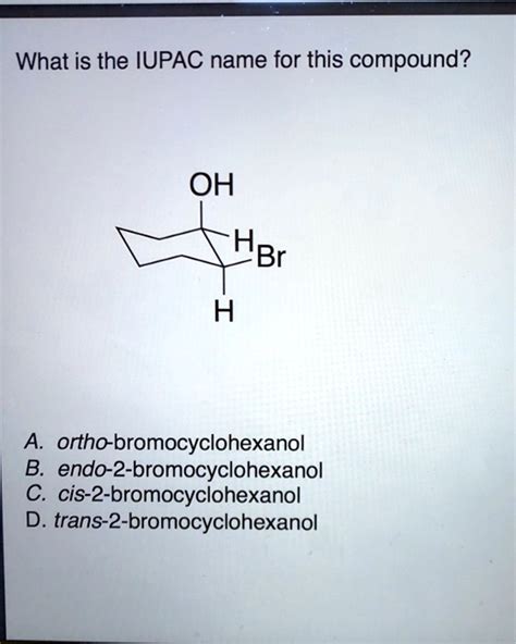 Solved What Is The Iupac Name For This Compound Oh Aer A Ortho