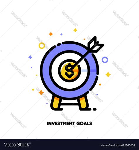 Icon Dartboard With Arrow For Business Target Vector Image