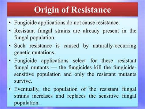 Fungicide Resistance And Its Management Ppt