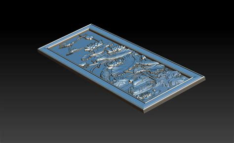 Lotus Pattern Relief Design For Cnc Router 3d Model By Dang Nhat Tan