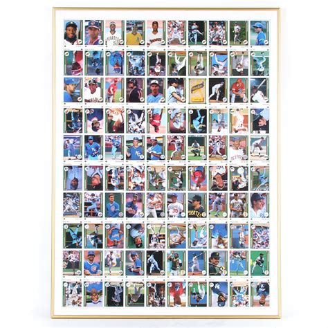 Lot 1989 Upper Deck Uncut Baseball Card Sheet Ken Griffey Jr Rookie