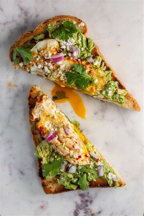 Try This Tostada Inspired Avocado Toast With Eggs Recipe Now Dinnercult