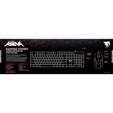 Asena Gaming Bundle Wired Keyboard And Mouse Each Woolworths