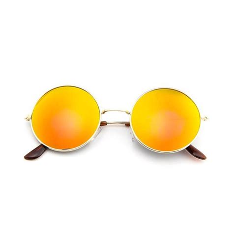 Orange Round Sunglasses