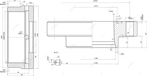 Expanded Engineering Elements With Chamfers Chamfer Lines Vector Vector