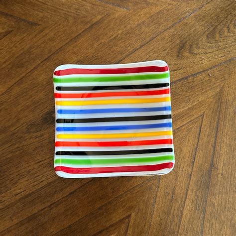 Fused Glass Plate Etsy