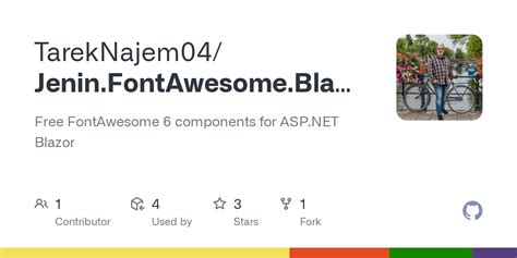 Github Tareknajem04jeninfontawesomeblazor Free Fontawesome 6 Components For Aspnet Blazor