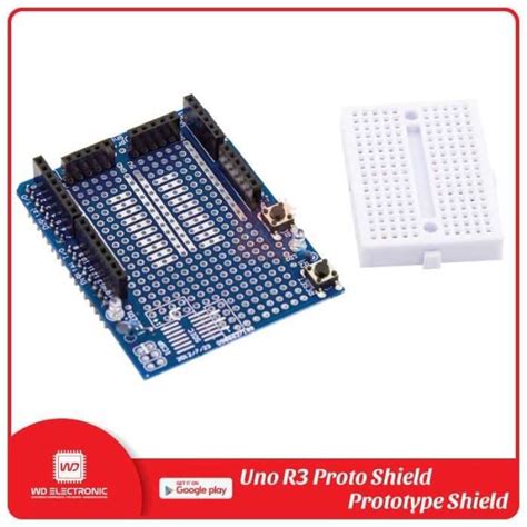 Jual ARDUINO UNO R3 PROTOSHIELD COMPATIBLE FOR UNO R3 Di Seller