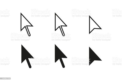 cursor icon arrow pointer computer mouse cursor vector sign computer