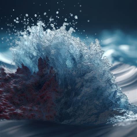 Fluid Simulation In An Image Of Waves In Blue Water Stock Image Image Of Fresh Surf 276252505