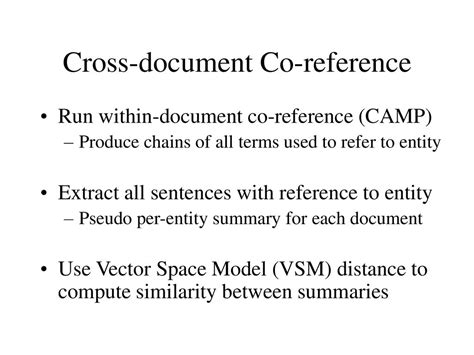 Reference Resolution Approaches Ppt Download