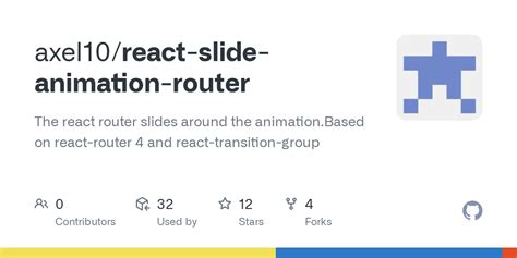 github axel10 react slide animation router the react router slides around the animation based
