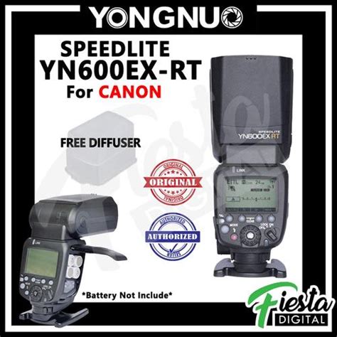 Jual Lampu Flash Speedlite YONGNUO YN600EX RT Free Diffuser Jakarta Barat Fiesta Digital