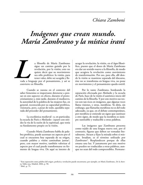 Imágenes que crean mundo María Zambrano y la mística