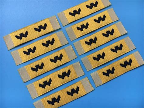 500 Woven Fabric Labels Sew On Custom Tags Folded Fabric Etsy