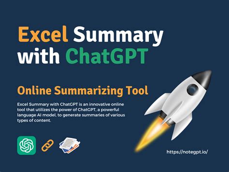 Excel Summary With Chatgpt Online Summarizing Tool