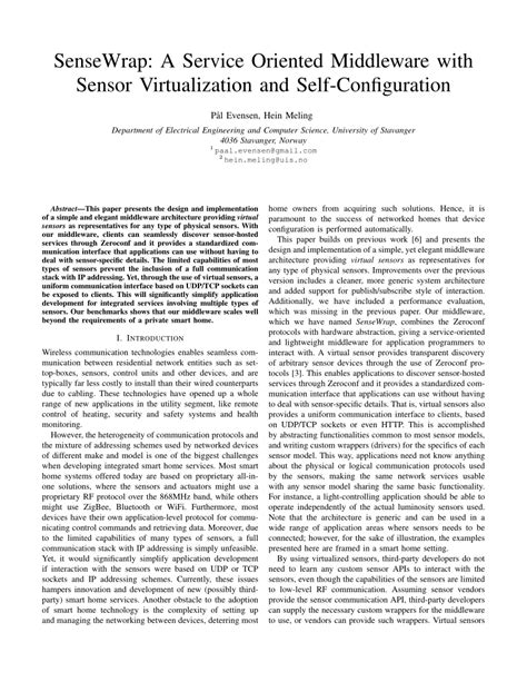 Pdf Sensewrap A Service Oriented Middleware With Sensor