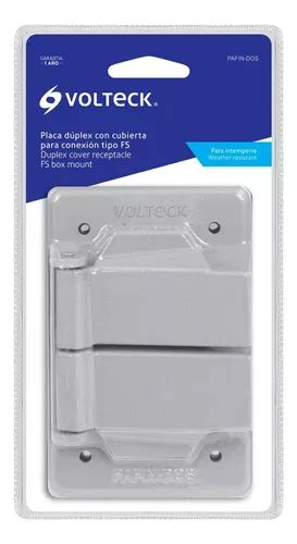 Placa De Acero Fs Con Cubierta Doble Sobreponer Volteck MercadoLibre