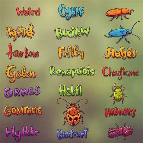 500 Cute Funny Bug Names With Generator Names Nick