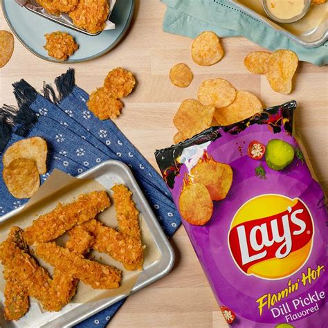 Lays® Flamin Hot® Dill Pickle Crusted Pickles Dill Pickle Fried