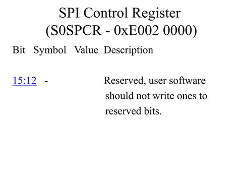 Serial Peripheral Interfacespi Ppt Operating Systems Computer Software And Applications