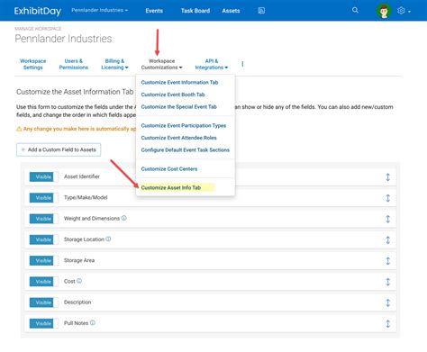 Custom Asset Fields Exhibit Day