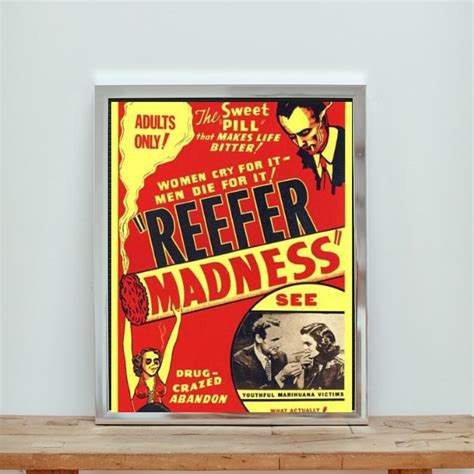 Reefer Madness 1936 Movie Poster Digital Download Etsy