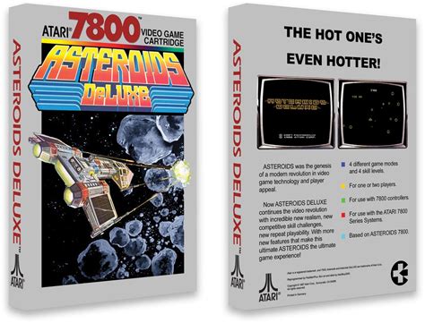 Asteroids Deluxe Box For The Atari 7800 Game Etsy