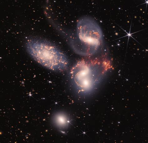 Stephans Quintet Nircam And Miri Composite Image R Spaceporn