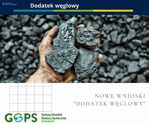 Uwaga nowe wnioski o wypłatę dodatku węglowego Gminny Ośrodek