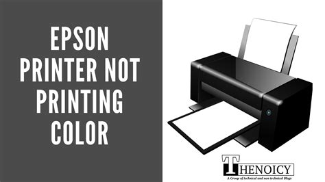Epson Printer Not Printing Color How To Get Epson Printer To Print In