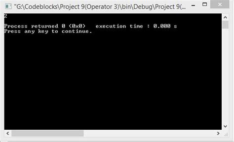 Contoh Program Operator CodeBlocks Kodesigners