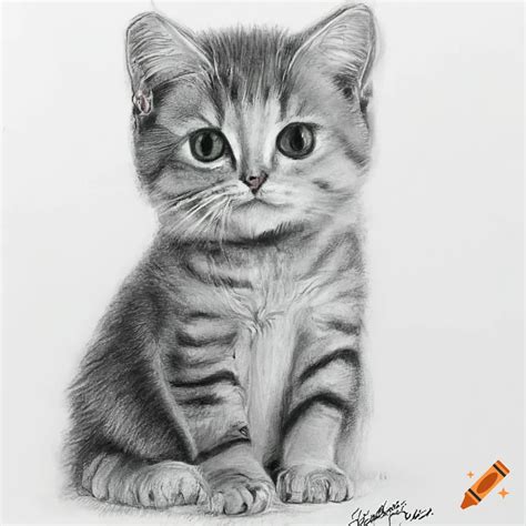 Realistic Cat Sketch