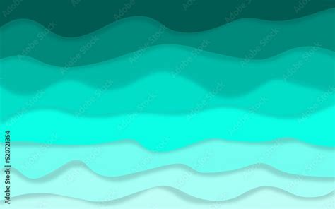 Abstract Green Wave Powerpoint Background Suitable For Wallpaper Stock