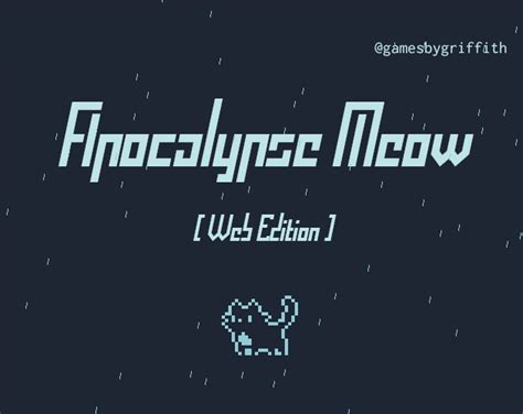 Apocalypse Meow By Alex For Spring Lisp Game Jam 2020 Itch Io
