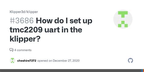 How Do I Set Up Tmc2209 Uart In The Klipper · Issue 3686 · Klipper3d Klipper · Github
