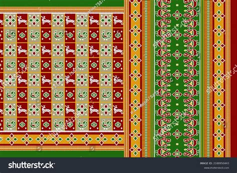 Multi Patterns Colorful Sari Design Textile Stock Illustration 2188950443 Shutterstock